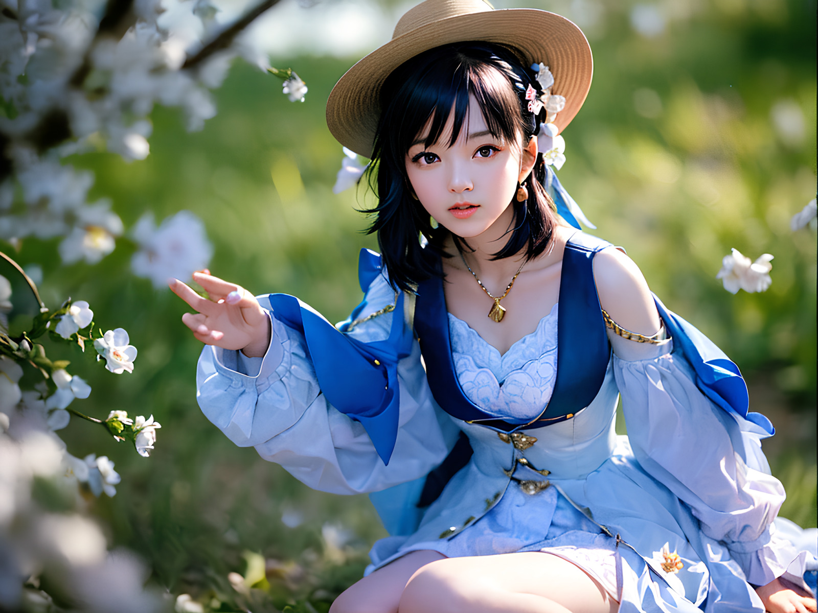 [AInewbie] Ayaka realistic, 3D AI art | 画板 - Voiux 图库